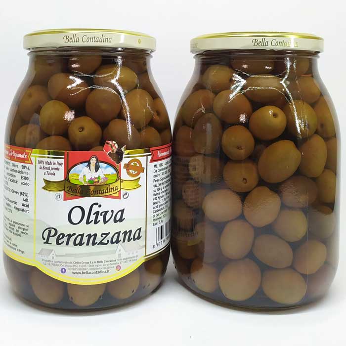 Оливки: Оливки Bella Contadina Oliva Peranzana 1062мл 600г Италия